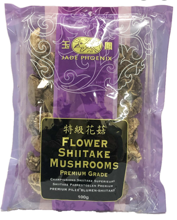 Jade Phoenix Flower Shiitake Mushrooms 100g – Seasia Foods