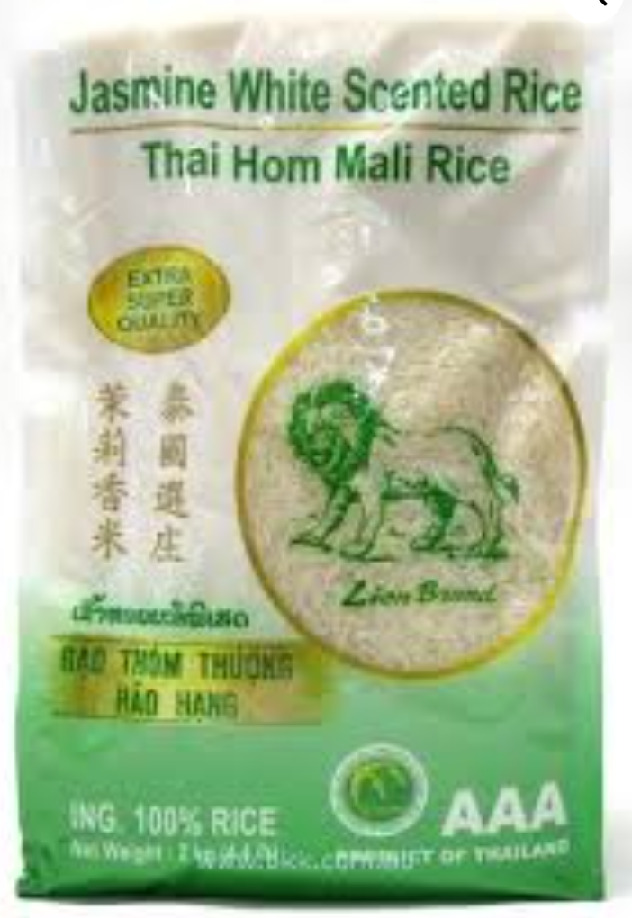 Lion Brand Jasmine White Scented Rice 2kg – Seasia Foods