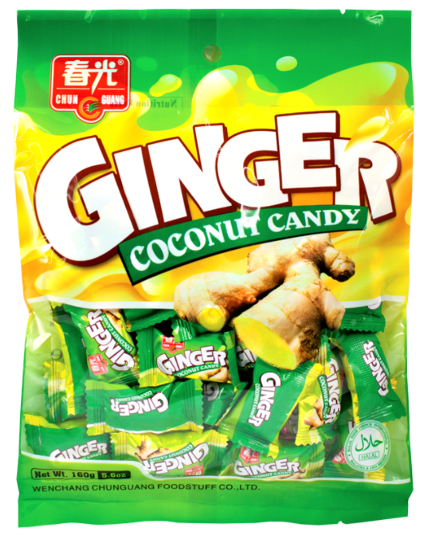 Chunguang Ginger Coconut Candy 160g – Seasia Foods