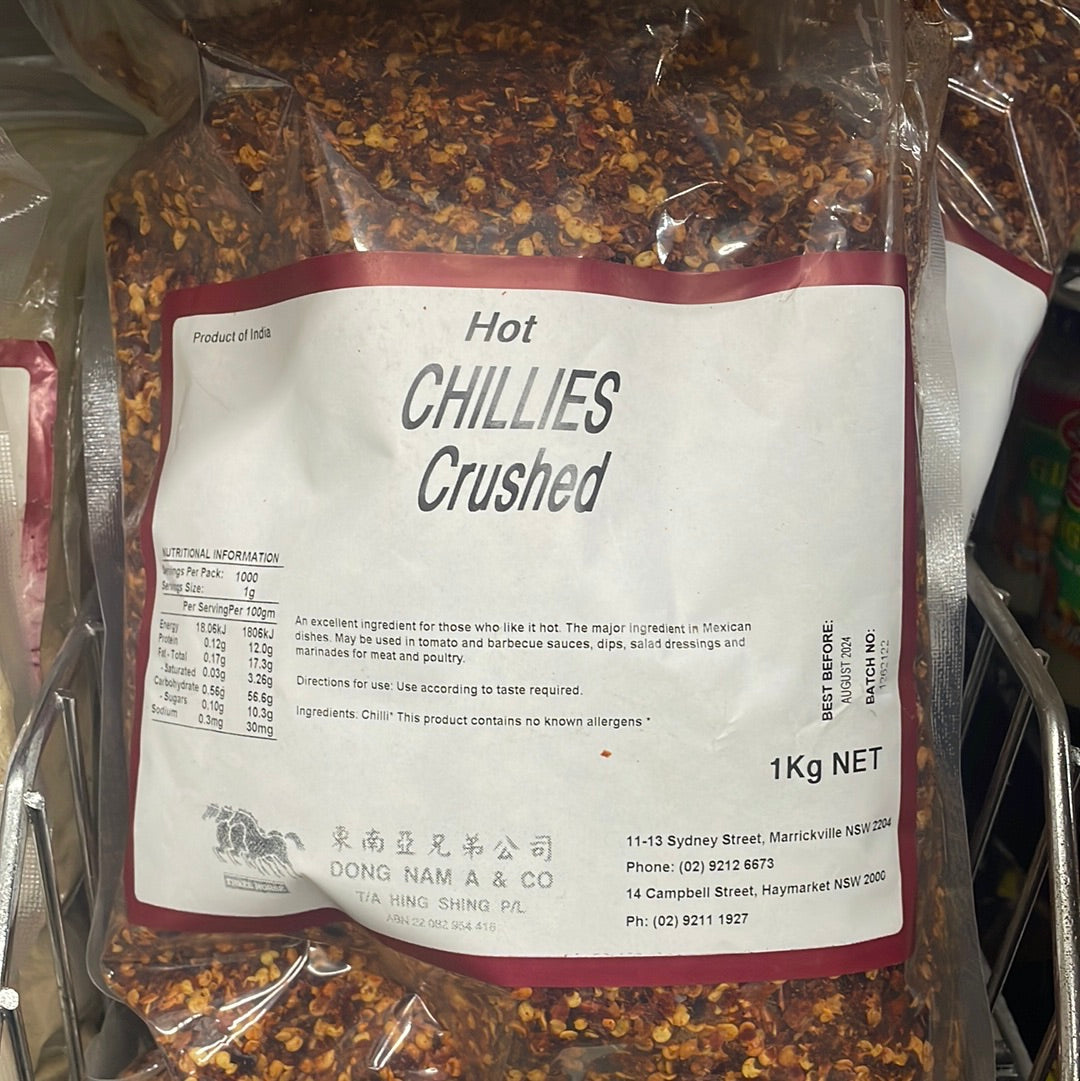 Crushed Chilli Flakes 1kg – Seasia Foods